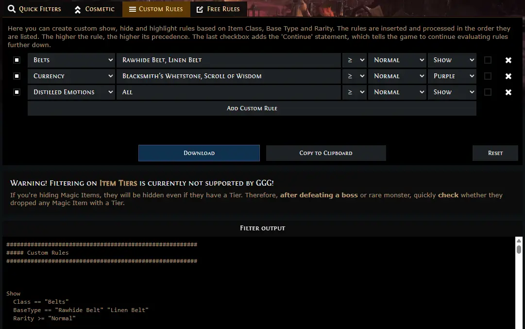PoE 2 Filter — 1 Year Anniversary